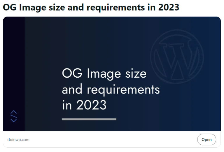 Open Graph image size and best practices